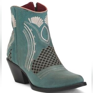 Ferrini | Shoes | Ferrini Dusty Blue Leather Savannah Western Ankle ...